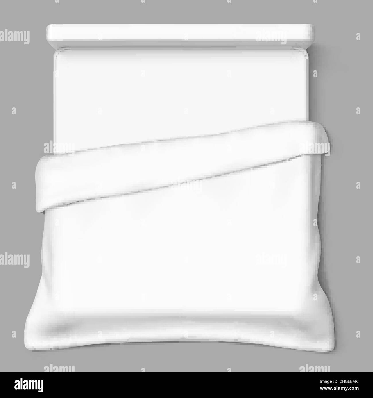 Bed top view bedroom vector Stock Vector Image & Art - Alamy