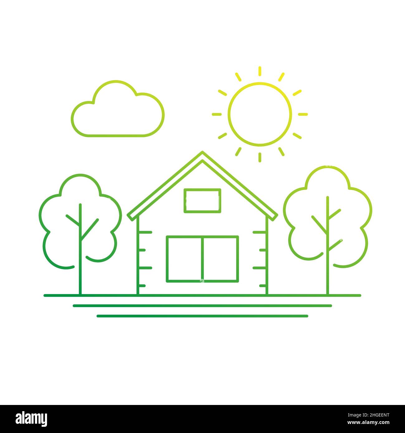 Modern house style barn house Cut Out Stock Images & Pictures - Alamy