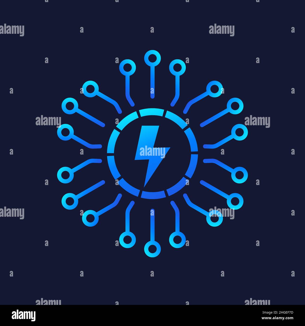 electricity and electric grid vector icon Stock Vector Image & Art - Alamy