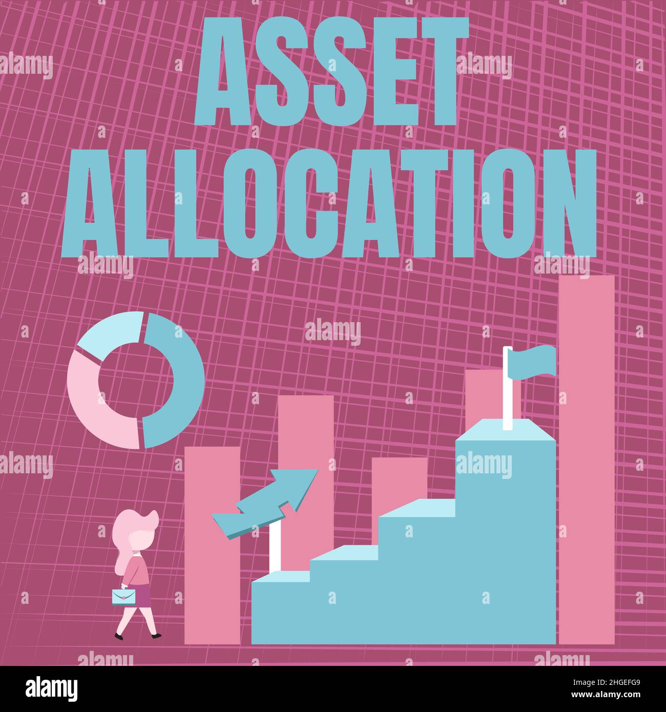 Text sign showing Asset Allocation, Business idea proportion and ...