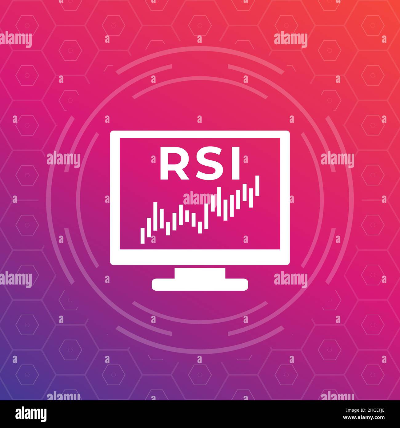 RSI trading indicator, Relative Strength Index Stock Vector Image & Art ...