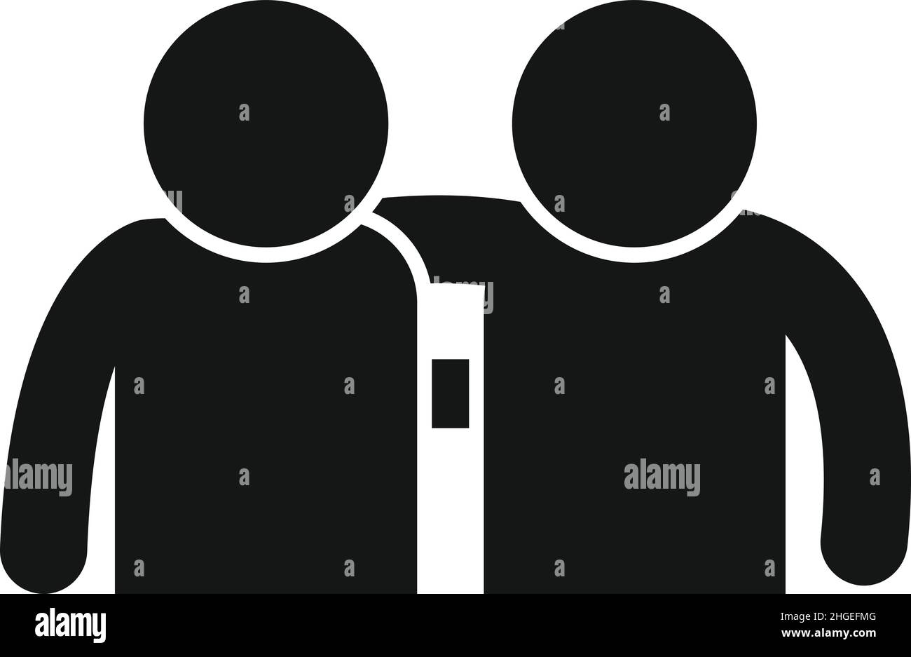 Mentor people icon simple vector. Career training. Help success Stock ...