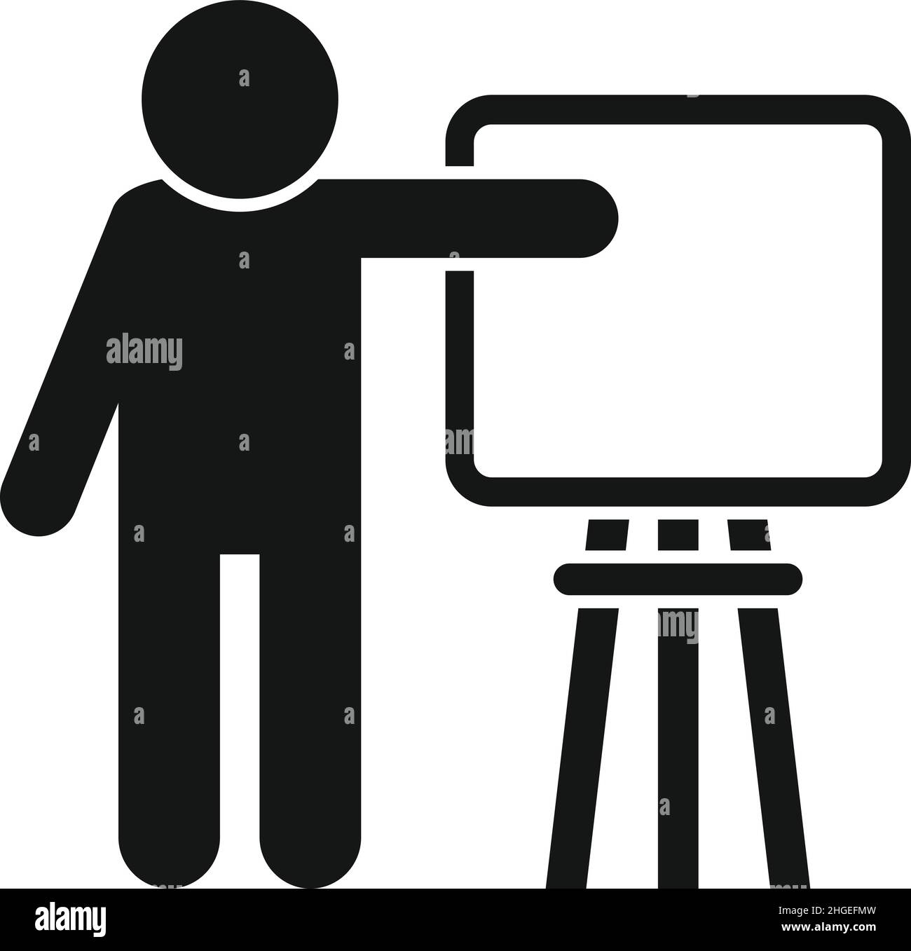 Job mentor icon simple vector. Training help. Help strategy Stock ...