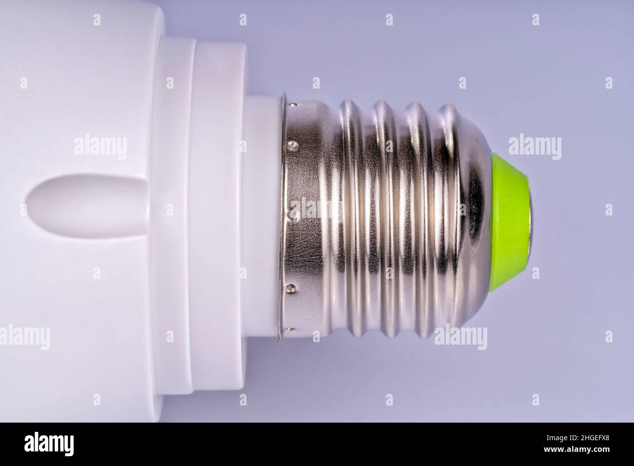 Powerful 35W LED light bulb detail isolated on white background Stock ...