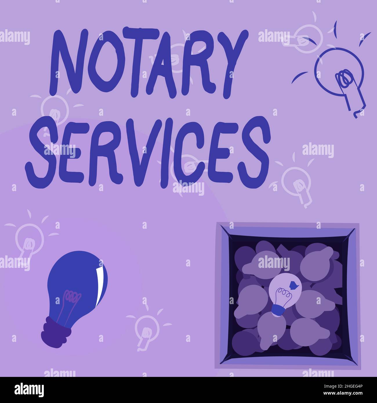 Text showing inspiration Notary Services, Business overview services ...