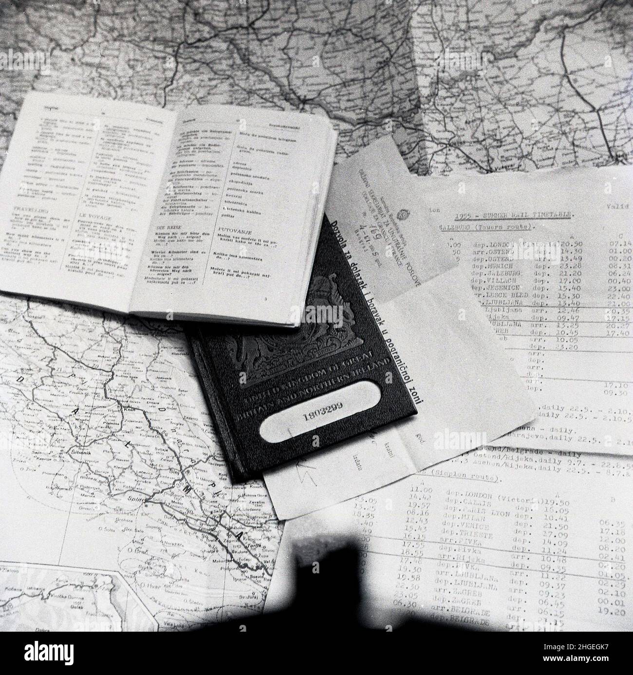 1950s passport british hi-res stock photography and images - Alamy