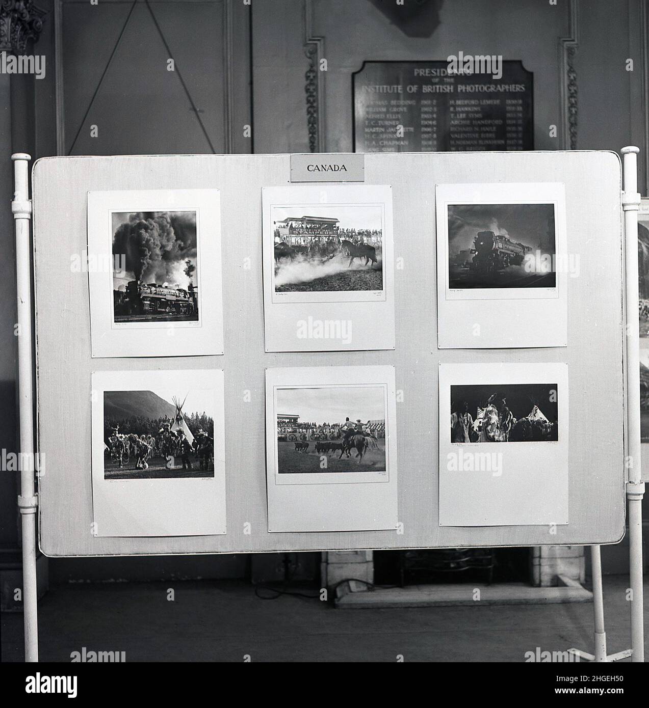 1950s, historical, J. Allan CAsh Exhibition, showing his Canadia ...