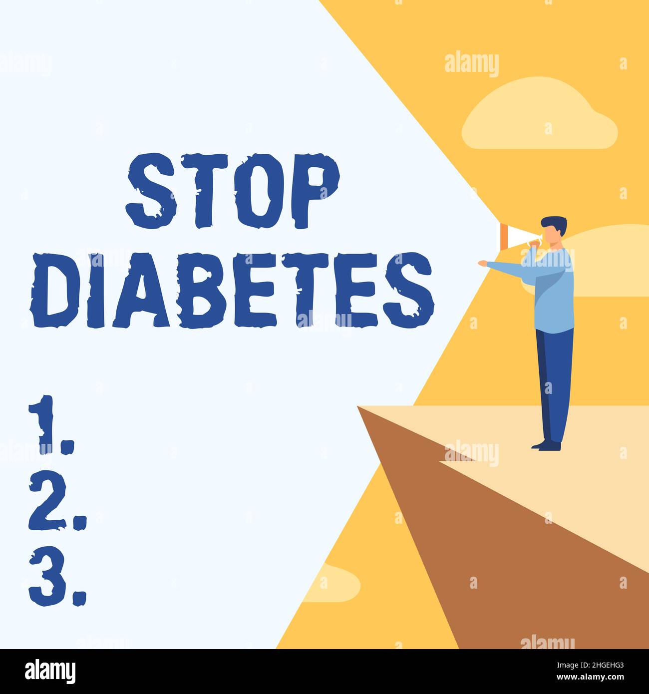 Sign displaying Stop Diabetes, Business showcase prevent the disease of ...