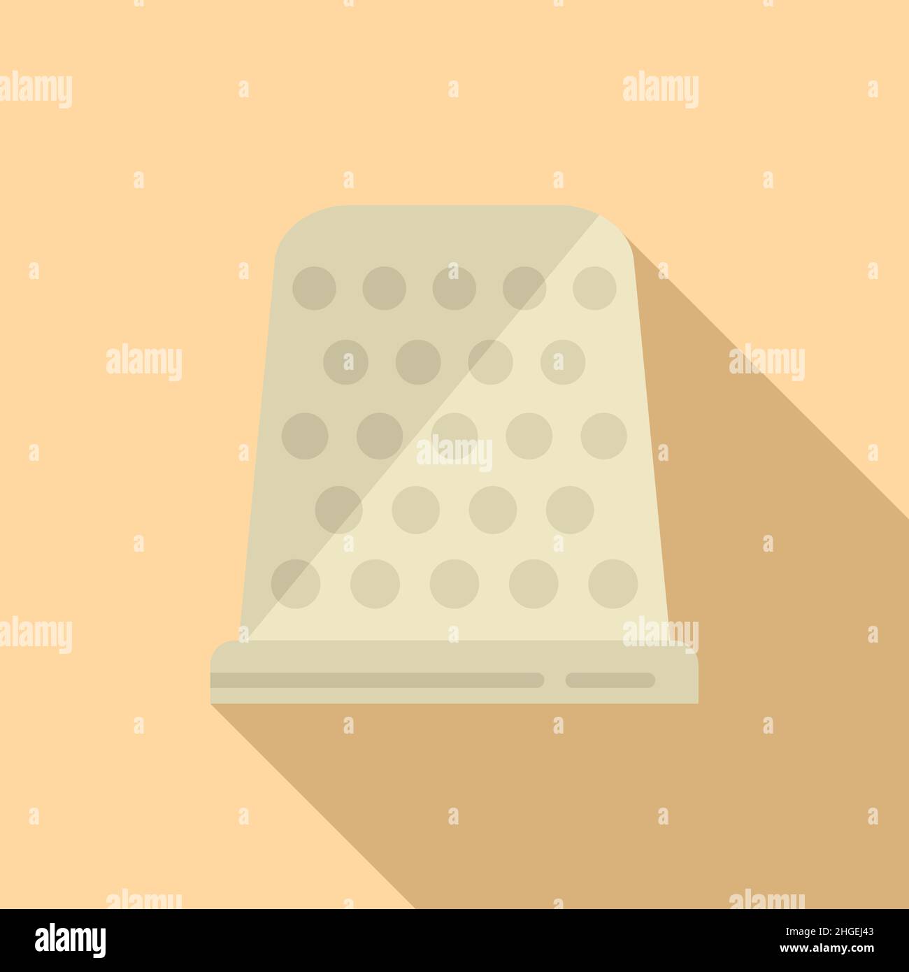 Needle finger protection icon flat vector. Repair machine. Sew ...