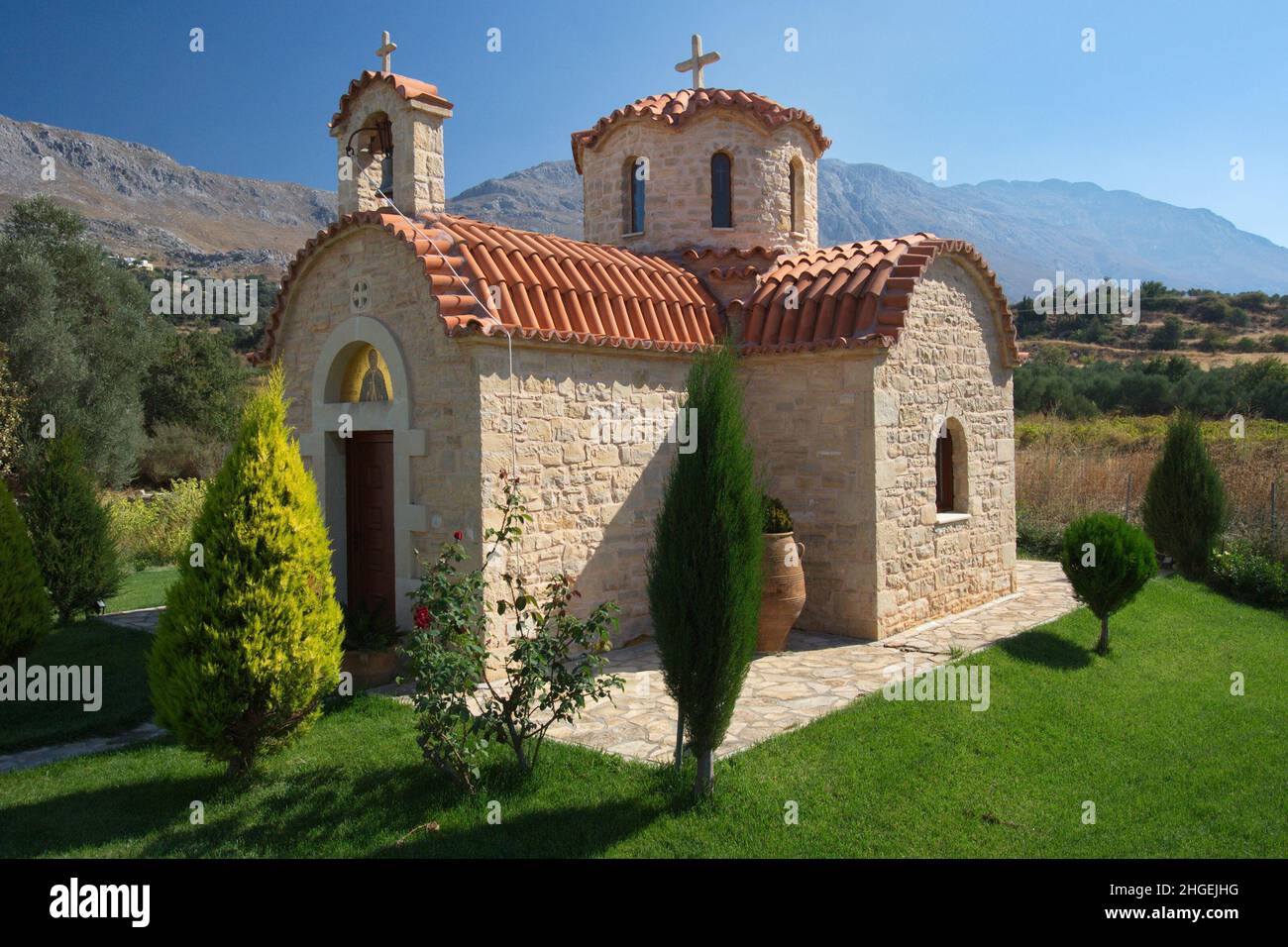 Church on Crete in Greece,Europe Stock Photo - Alamy