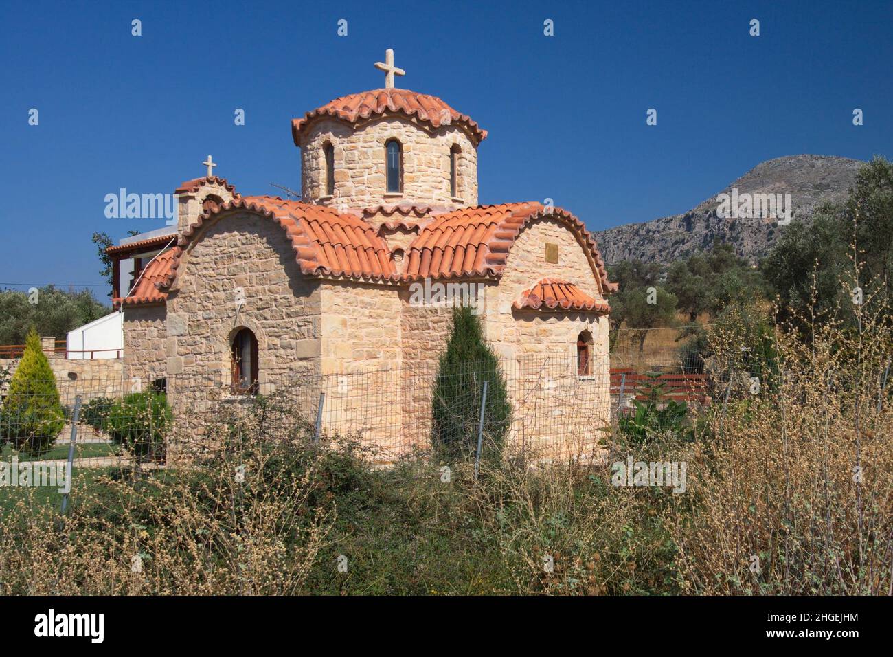 Church on Crete in Greece,Europe Stock Photo - Alamy