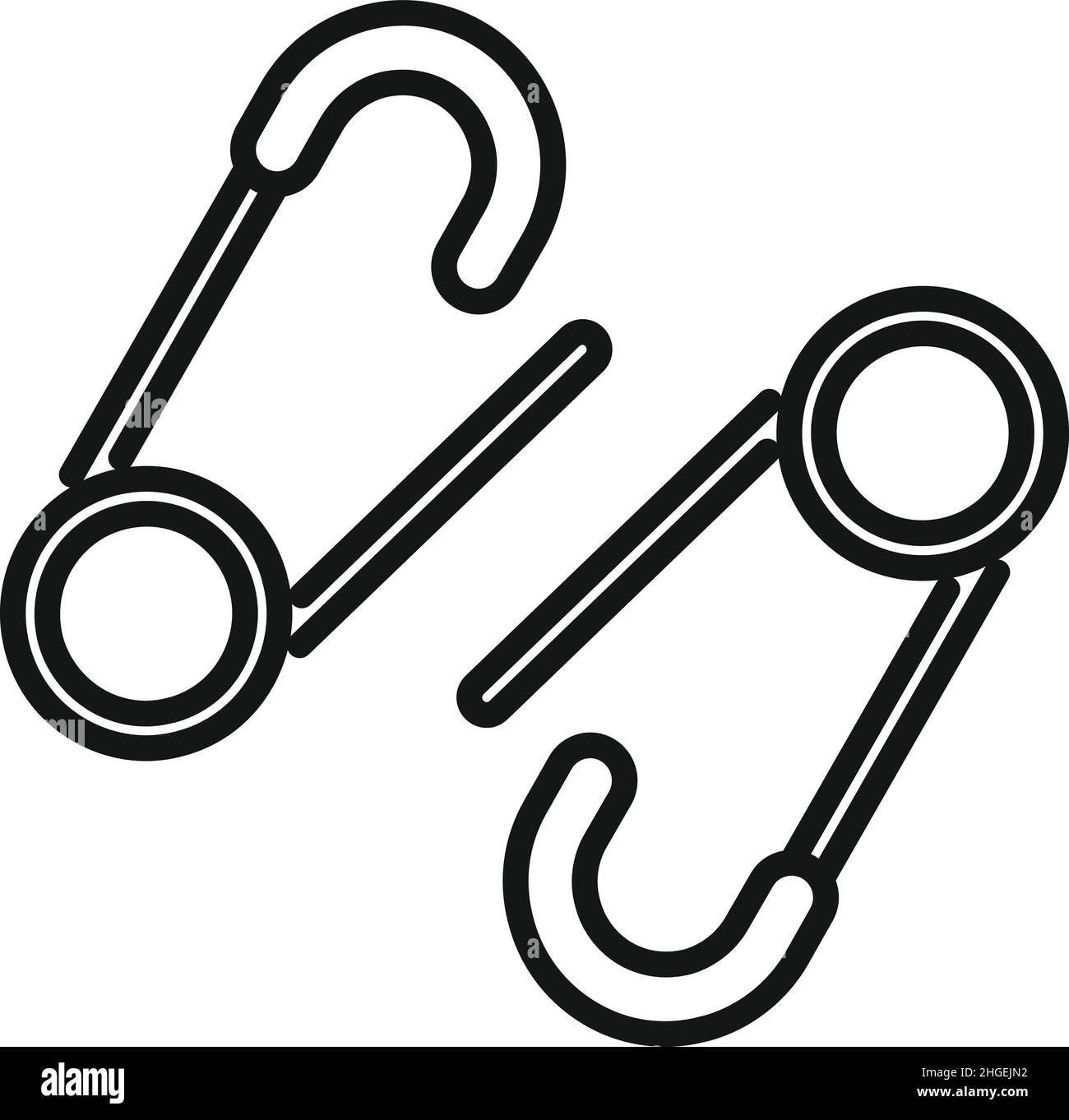 Clothing clip icon outline vector. Repair machine. Sew accessories ...