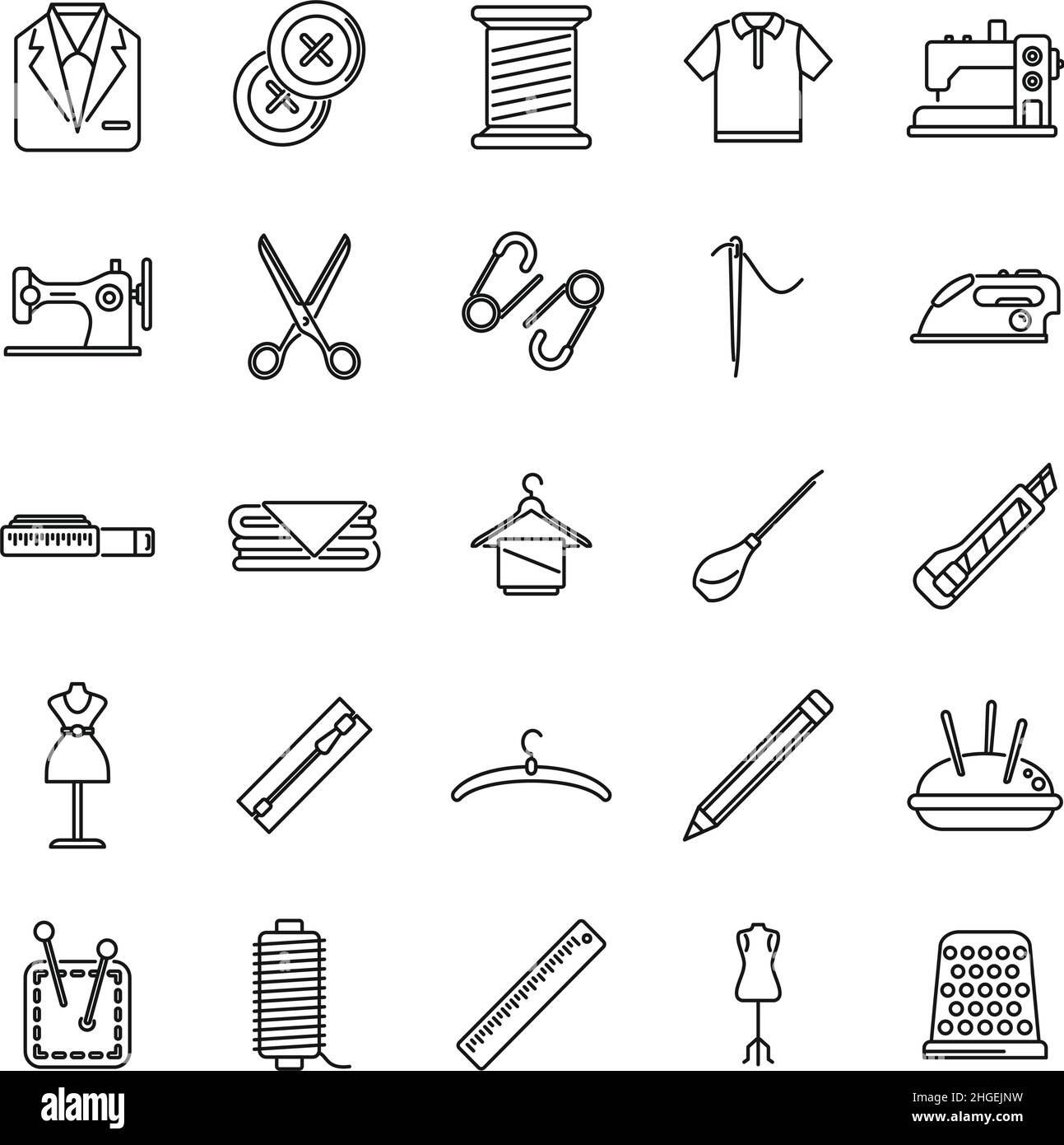 Garment making machine Stock Vector Images - Alamy