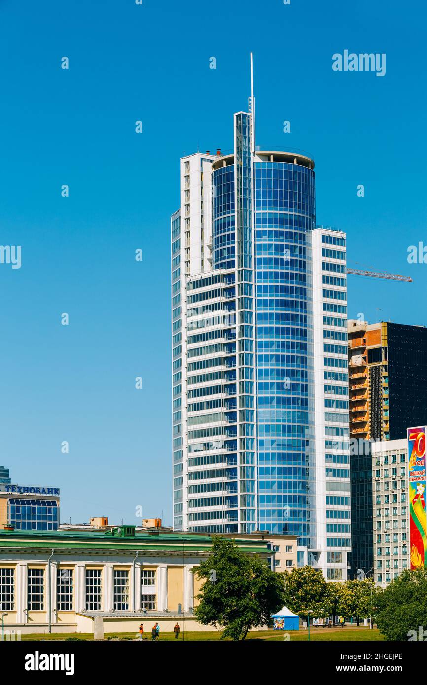 Business Center Royal Plaza -Skyscraper on Pobediteley Avenue in ...