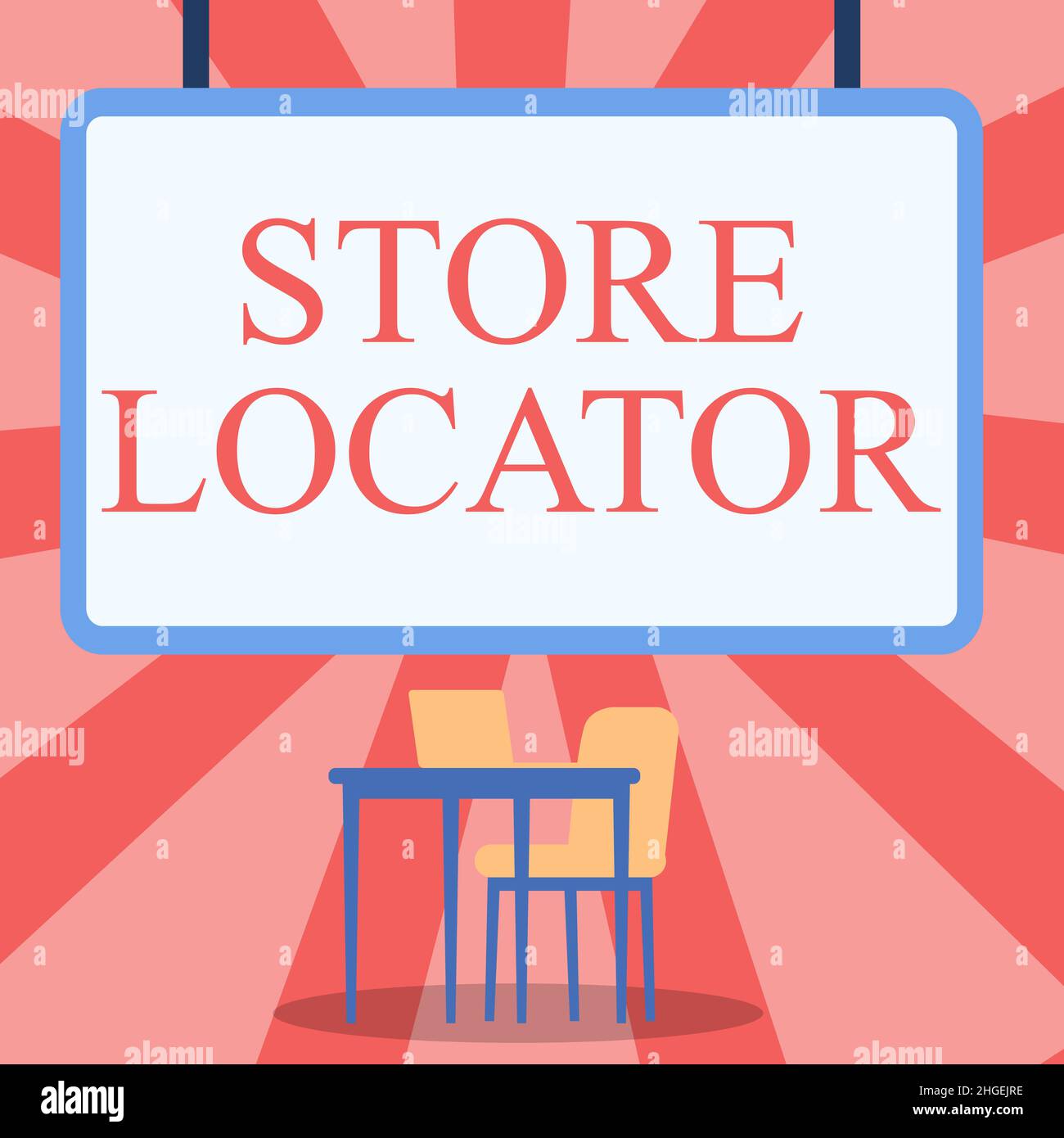 Conceptual caption Store Locator, Word Written on to know the address ...