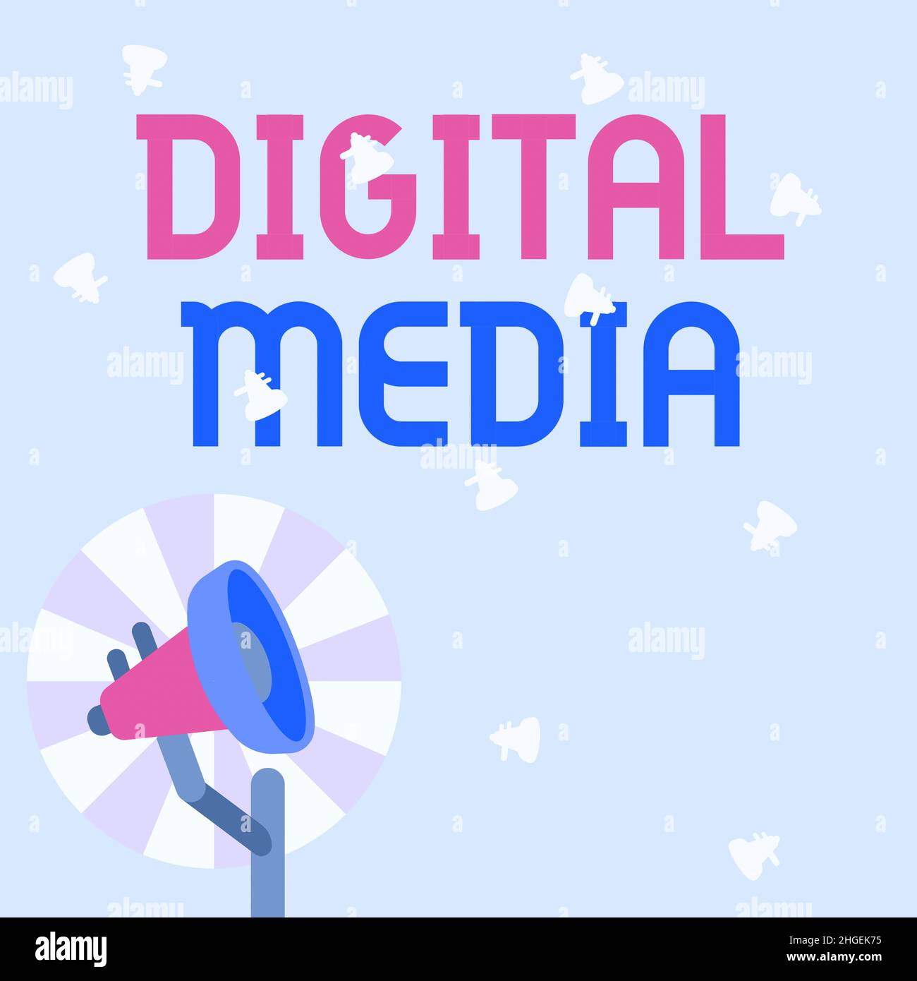 Text showing inspiration Digital Media, Concept meaning Accessing any ...