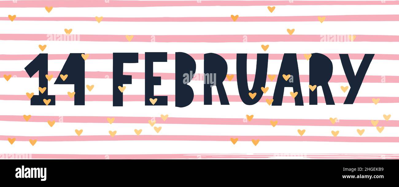 14 february banner, great design for any purposes. Abstract vector ...