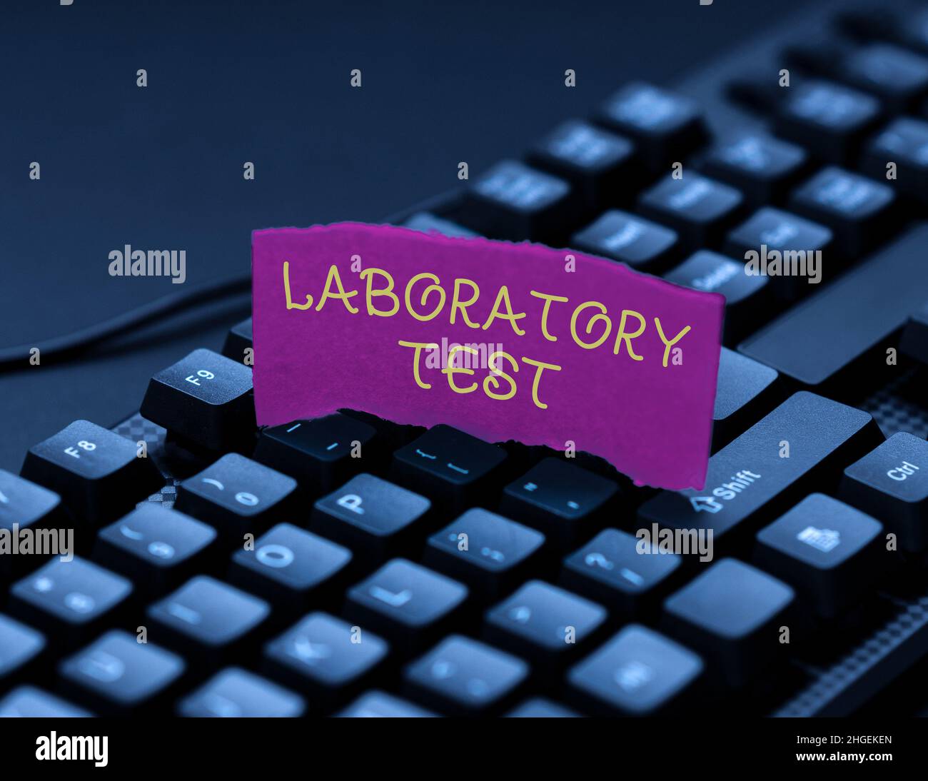Conceptual display Laboratory Test, Business showcase Determination of ...