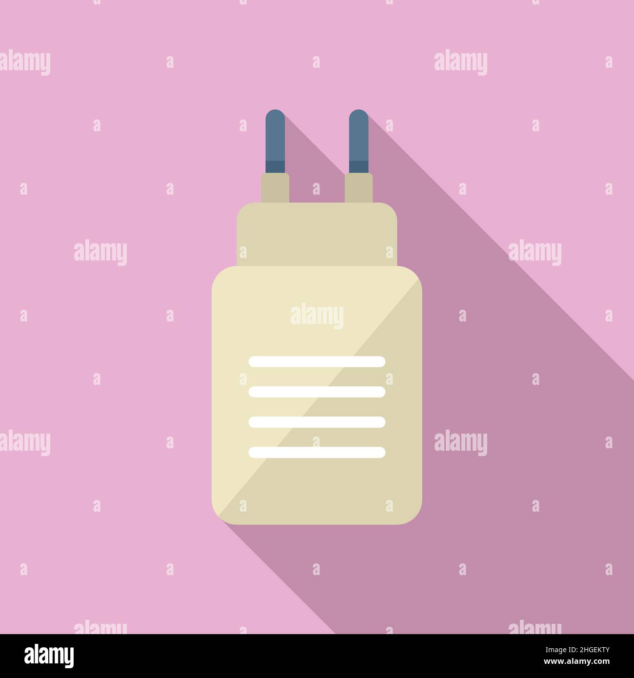 Repair adapter icon flat vector. Mobile broken. Service fix Stock ...