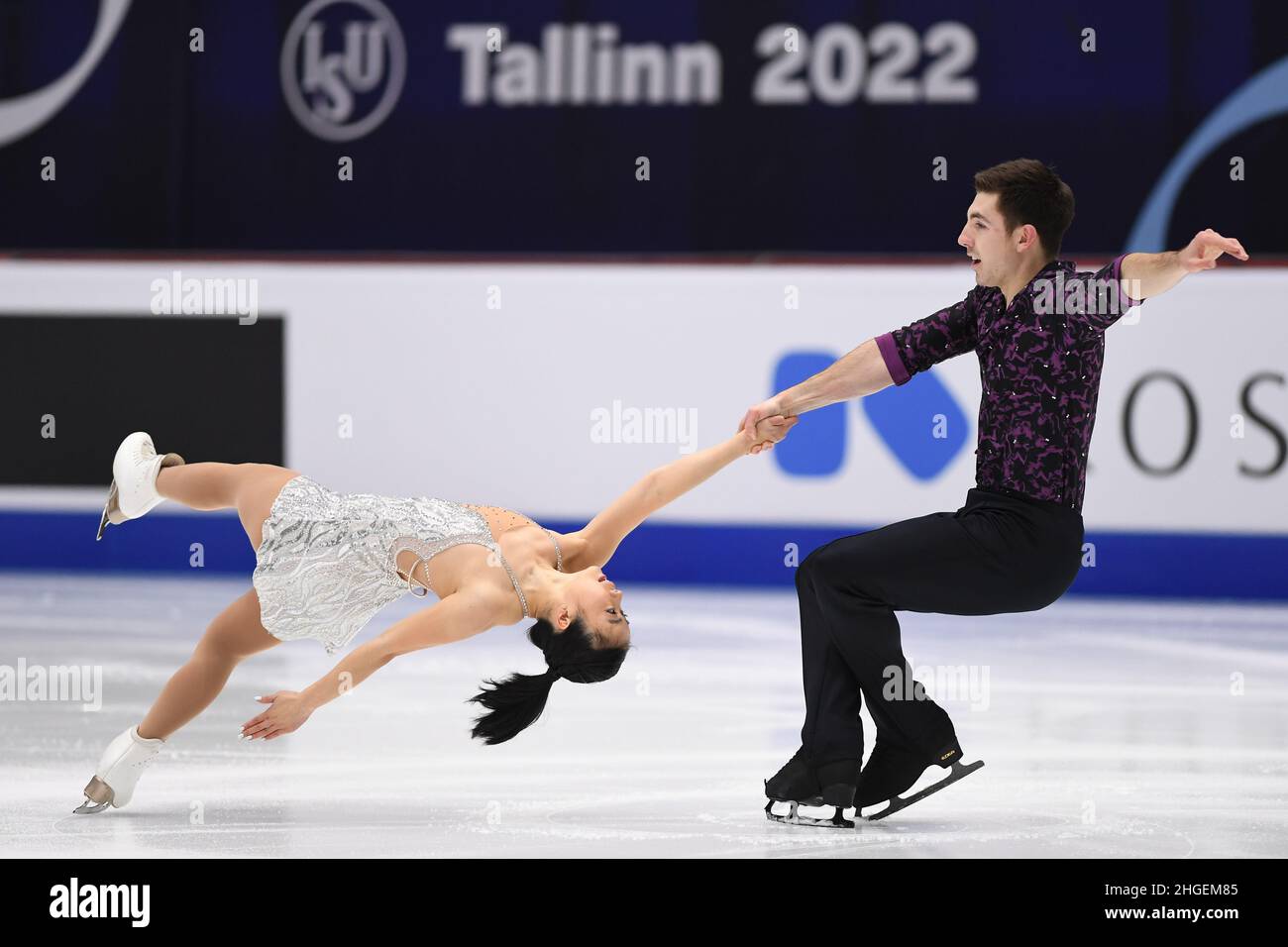 Lori-Ann MATTE & Thierry FERLAND (CAN), during Pairs Short Program, at ...