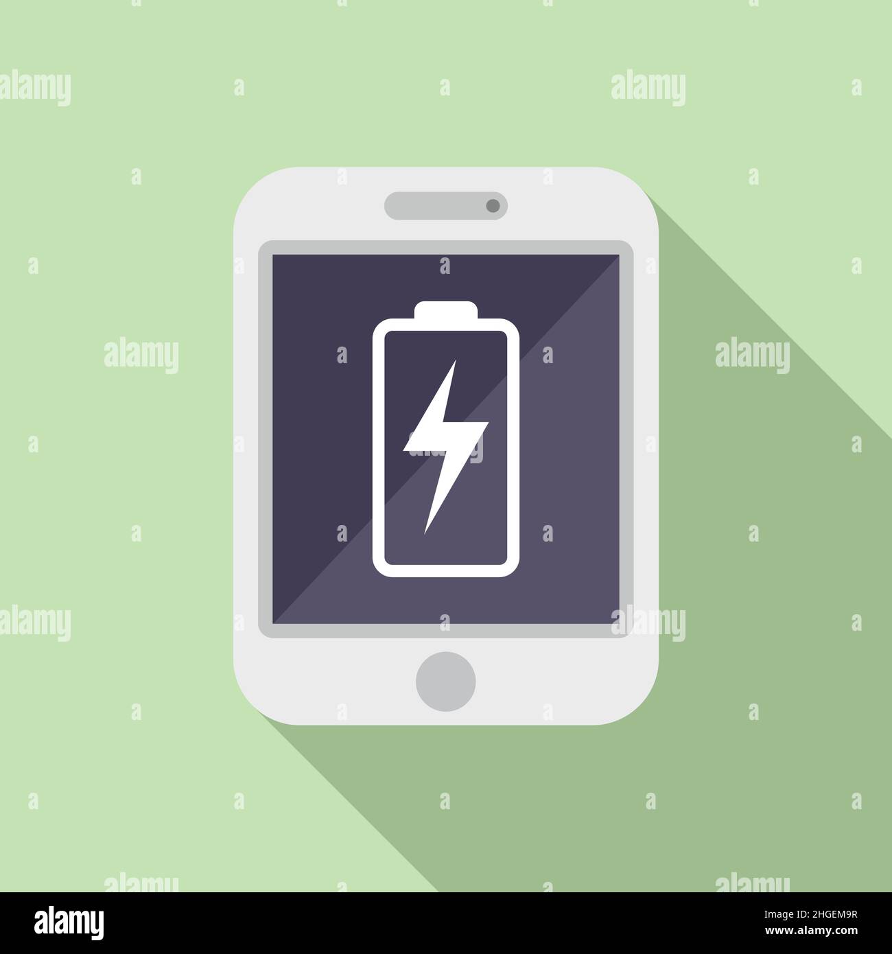 Iphone battery screen Stock Vector Images - Alamy
