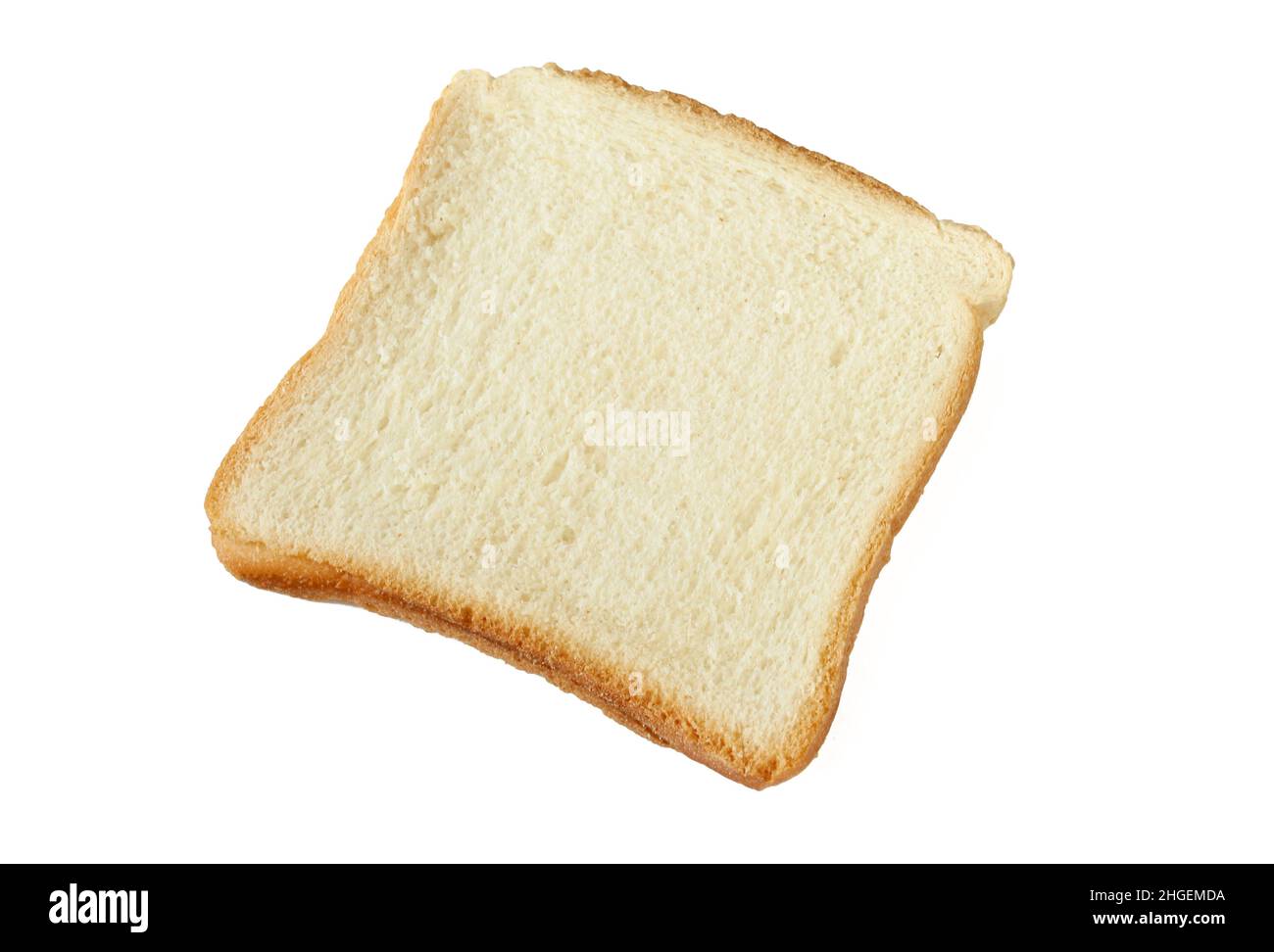 Slice of soft white bread isolated on white background Stock Photo - Alamy