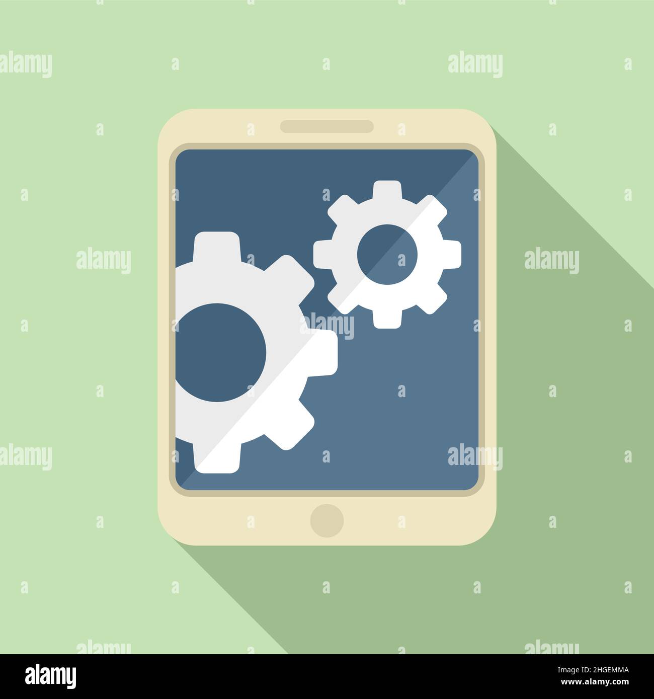 Update tablet icon flat vector. Phone broken. Cellphone service Stock ...