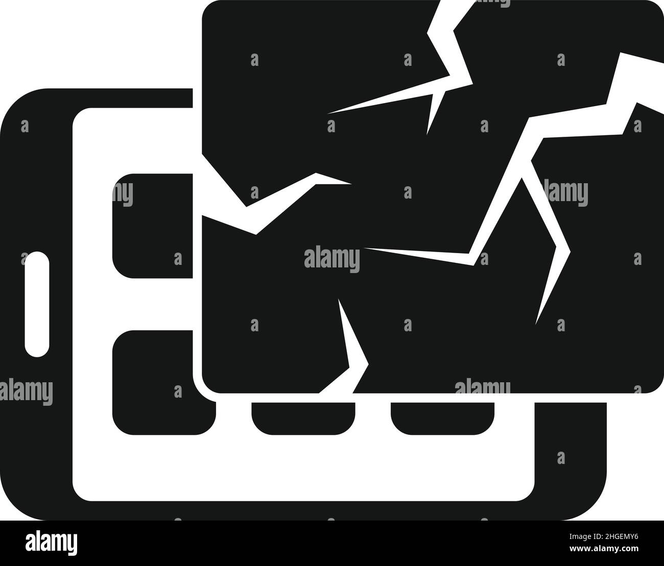 Tablet screen replace icon simple vector. Phone mobile. Electronic ...