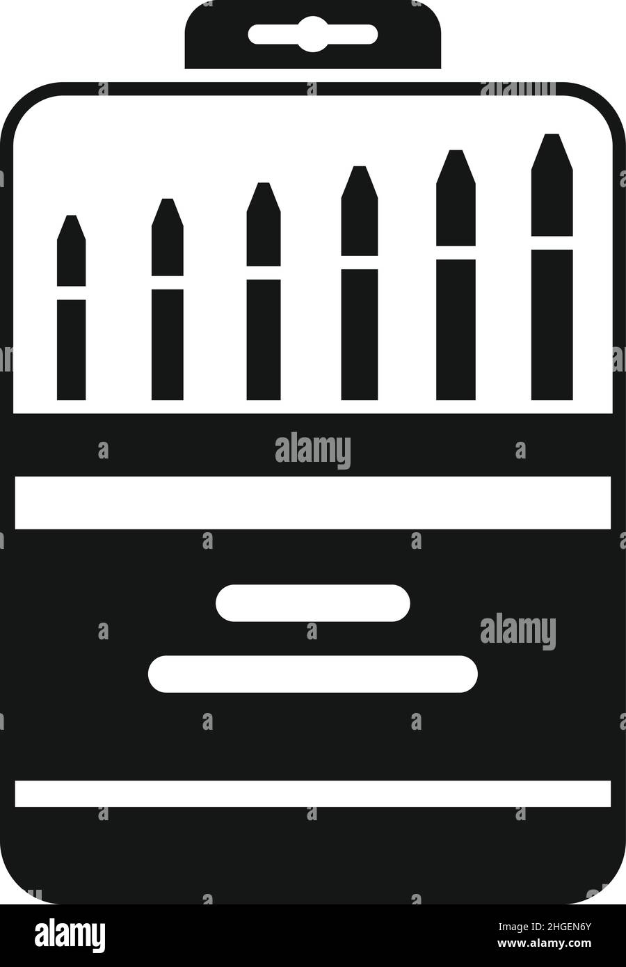Screwdriver box icon simple vector. Phone repair. Broken tablet Stock ...