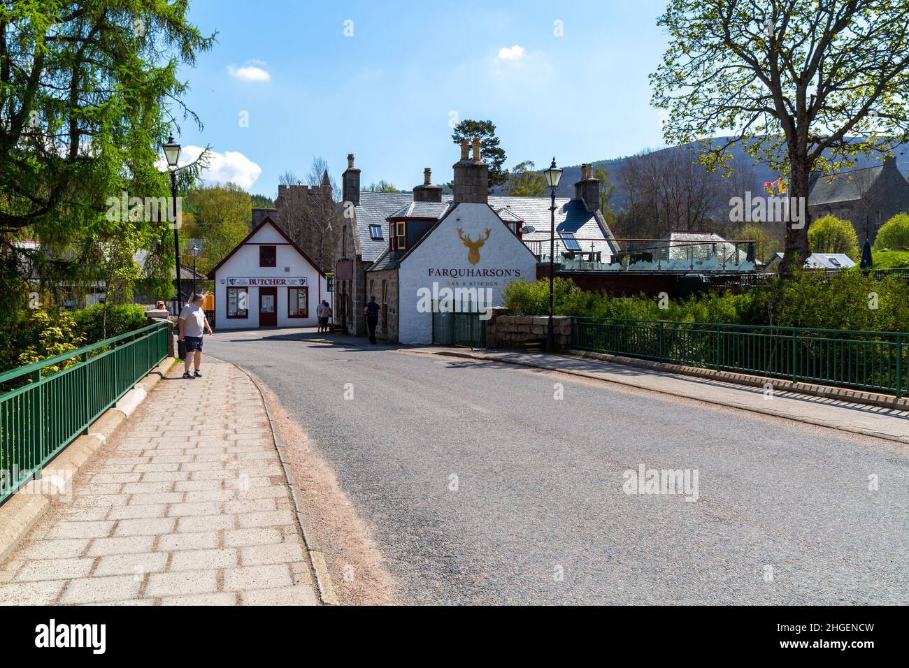 Braemar town centre, Scotland UK Stock Photo - Alamy