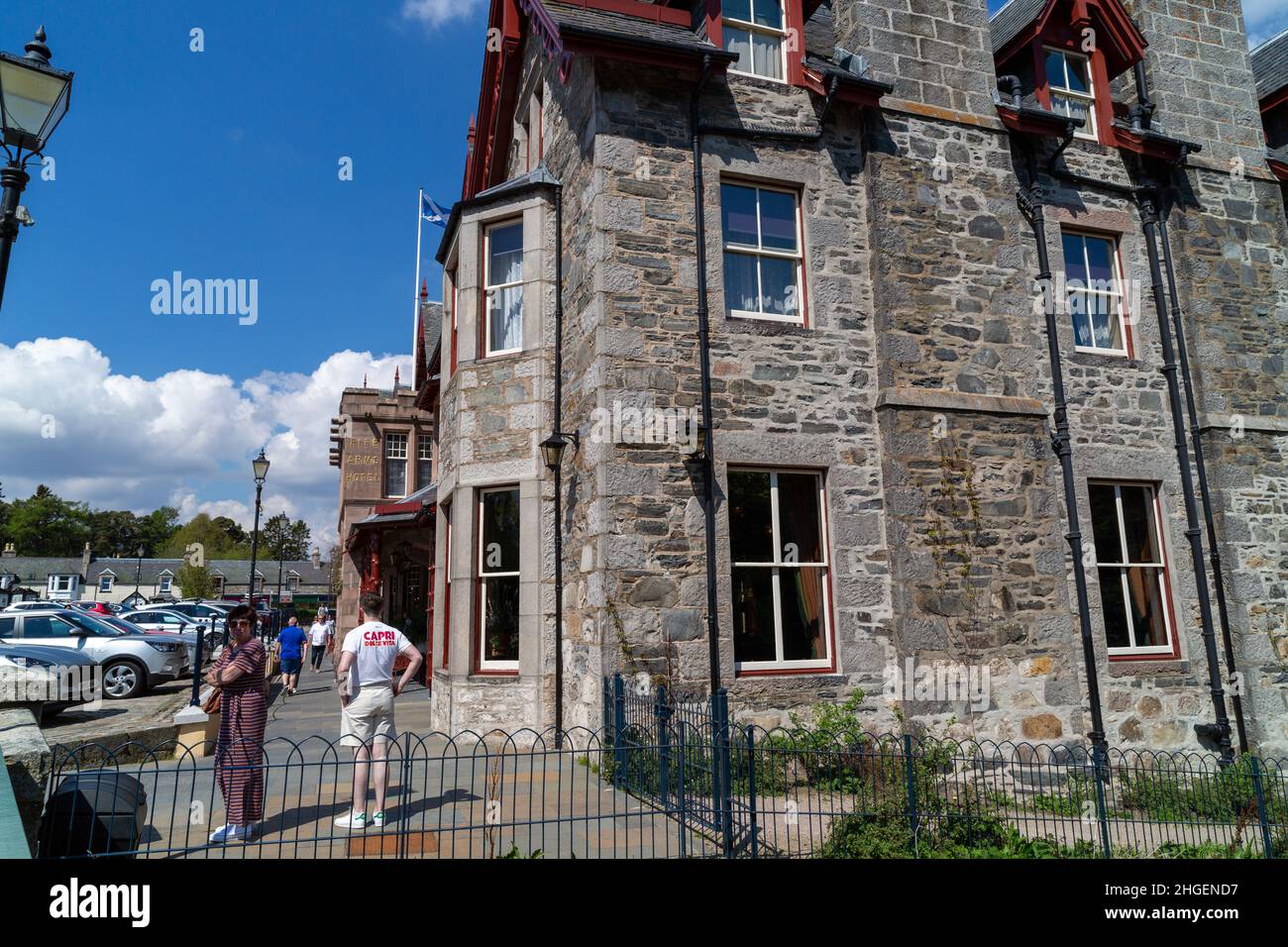 Braemar town centre, Scotland UK Stock Photo - Alamy
