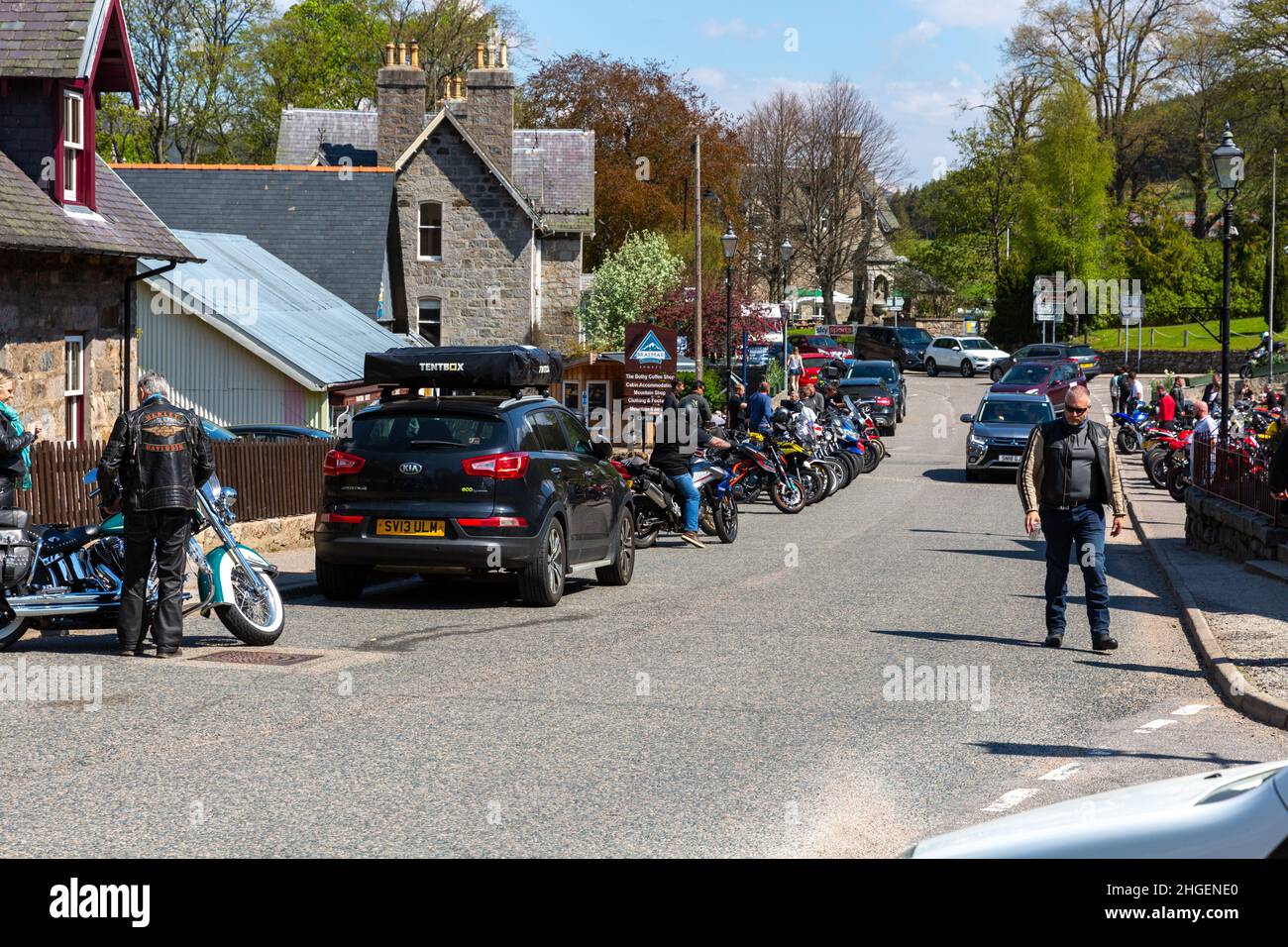 Braemar town centre, Scotland UK Stock Photo - Alamy