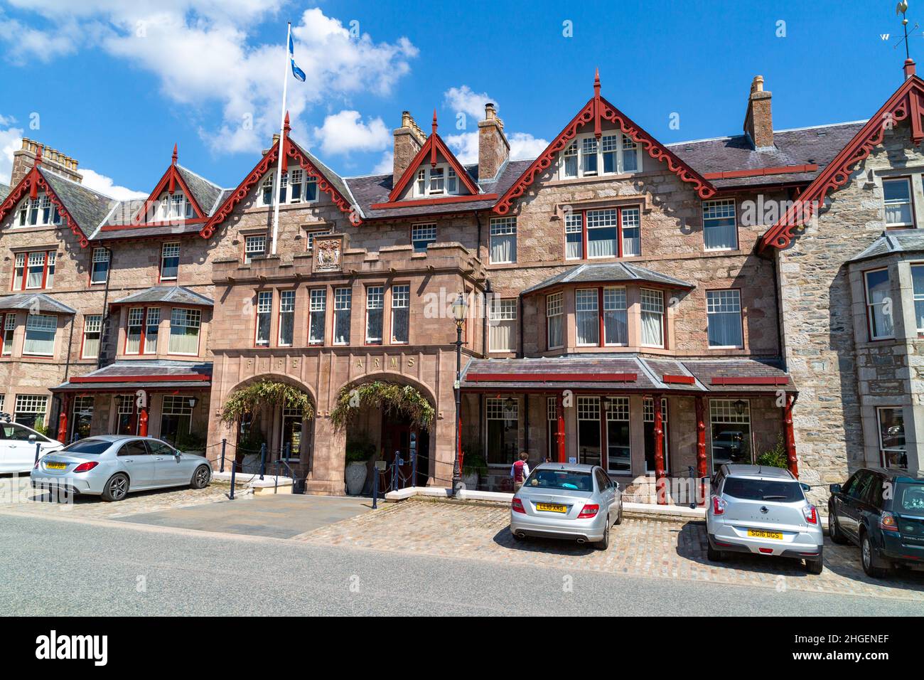 Braemar town centre, Scotland UK Stock Photo - Alamy