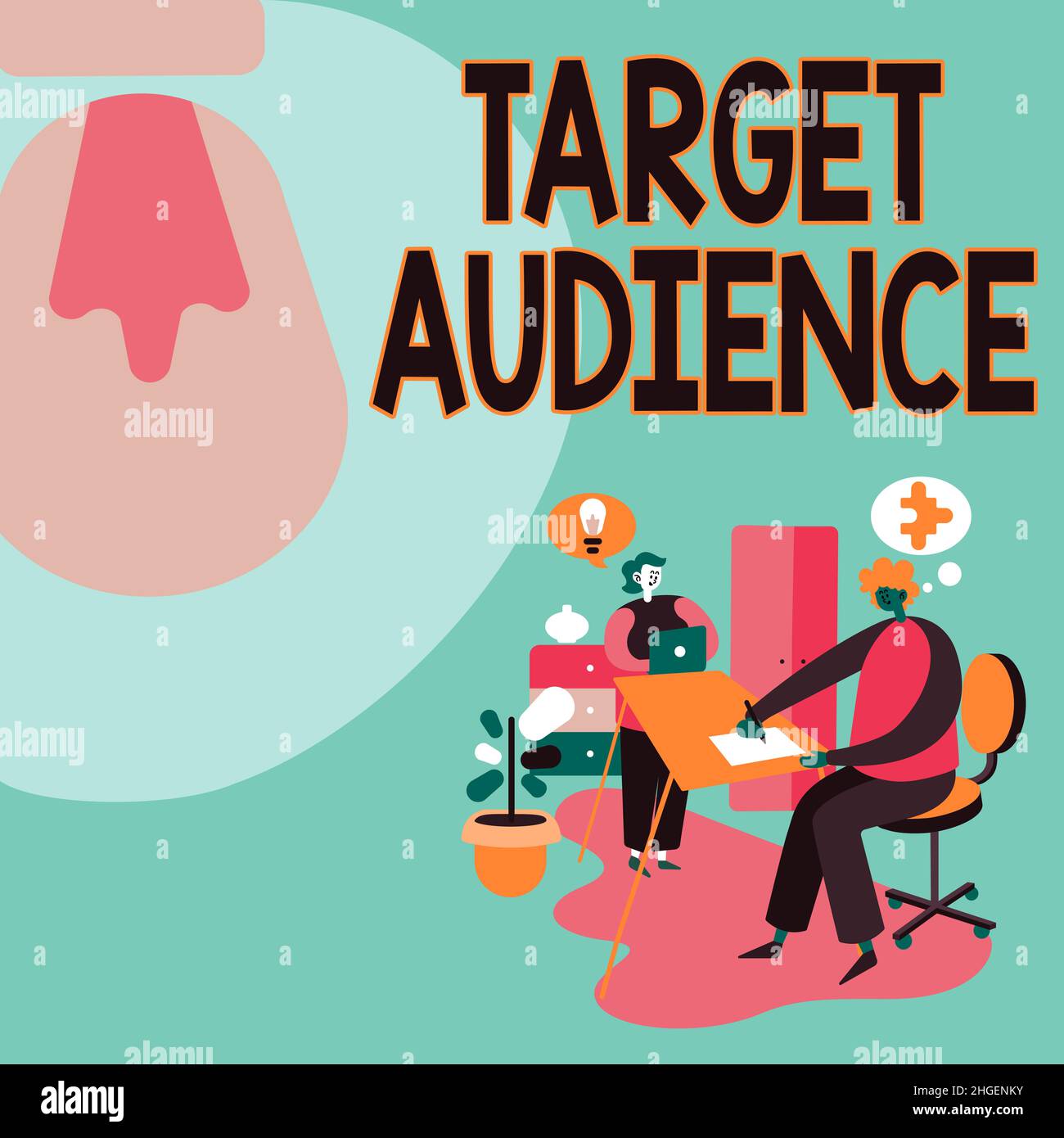 Inspiration showing sign Target Audience, Concept meaning identified as ...