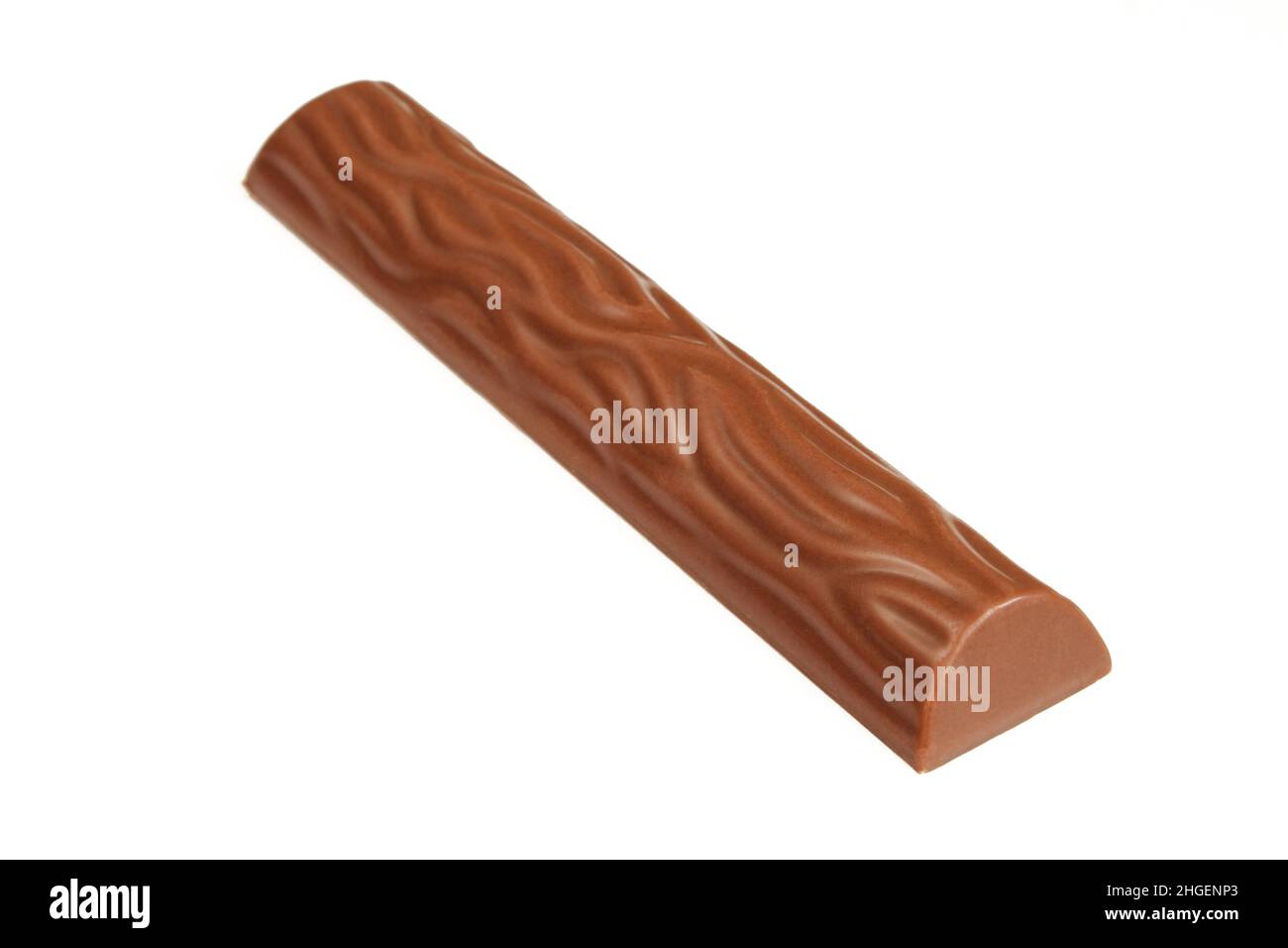 Choco candy stick isolated on white background. Wafer stick covered ...