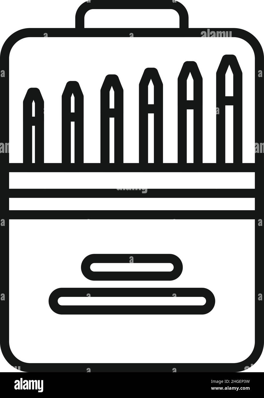 Screwdriver box icon outline vector. Phone repair. Broken tablet Stock ...