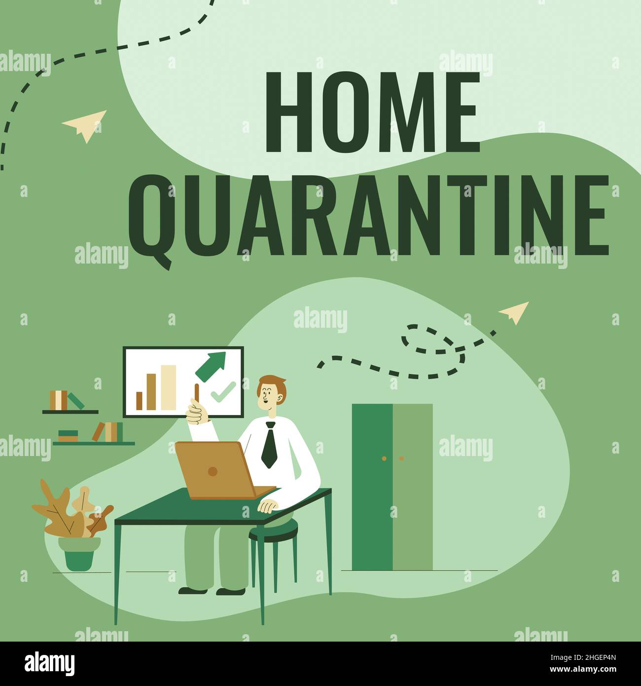 Text showing inspiration Home Quarantine, Internet Concept Encountered ...