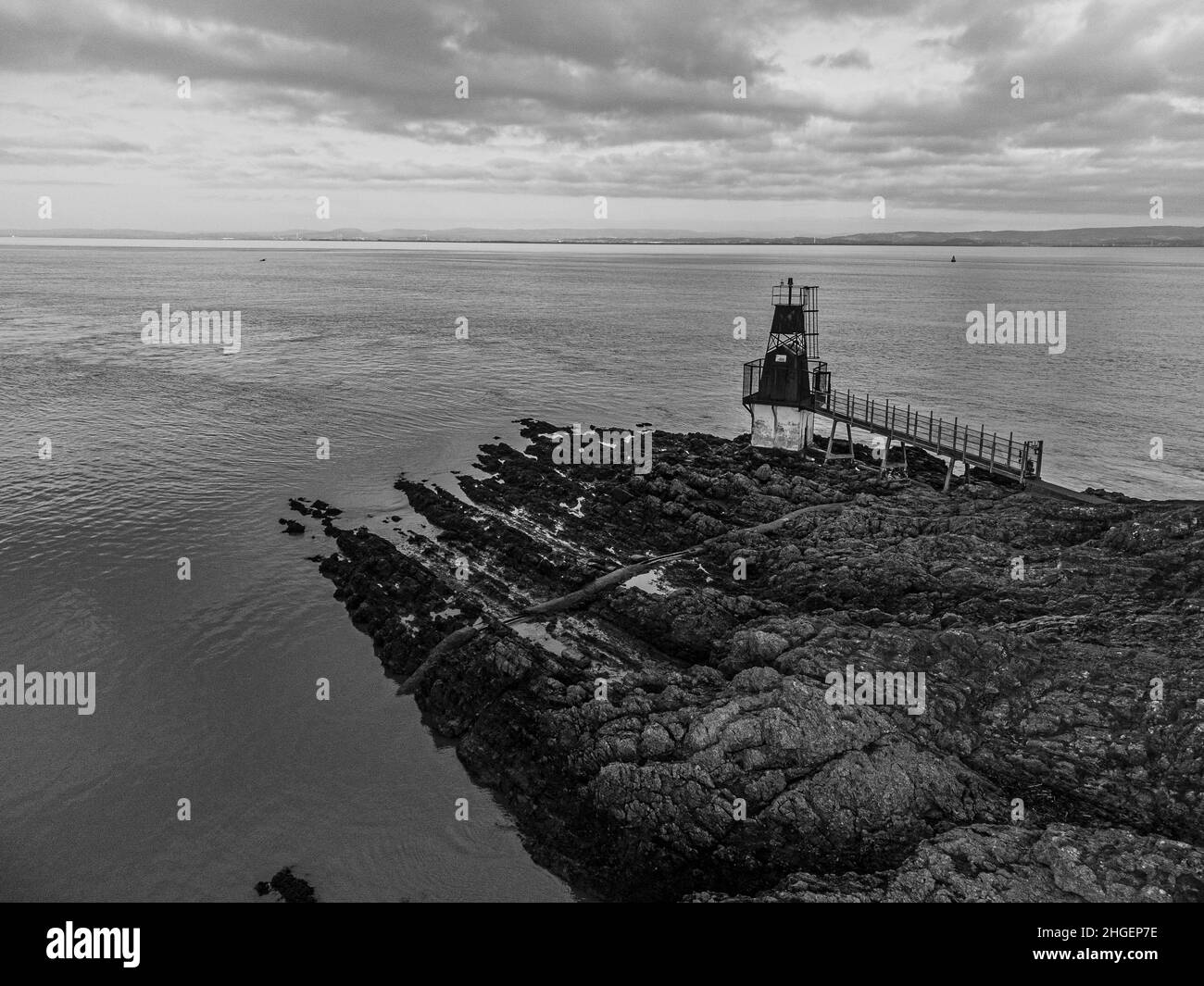 Portishead Battery Point on the Bristol Channel Stock Photo - Alamy