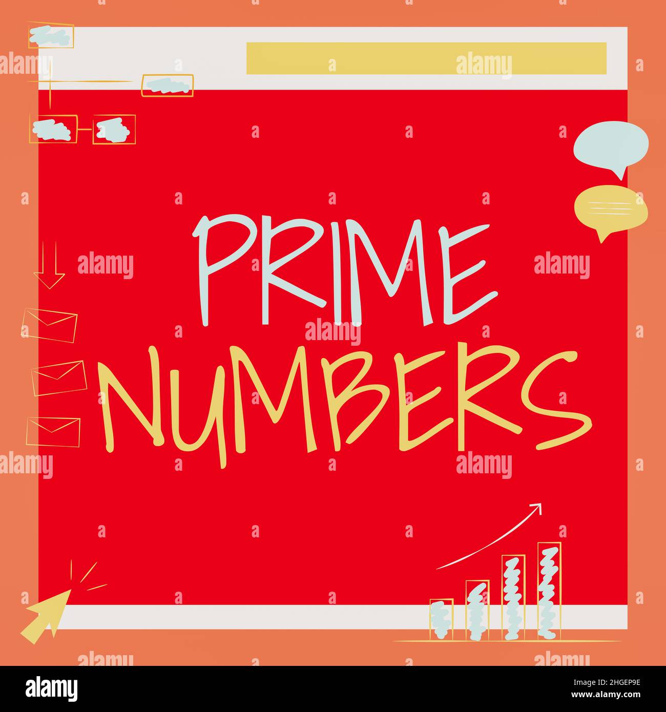 Hand writing sign Prime Numbers, Internet Concept a positive integer ...