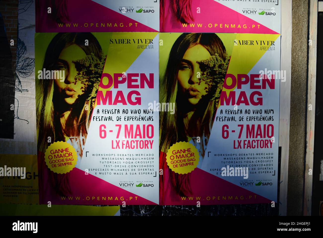 Open Mag Festival poster at LxFactory, an historical industrial complex ...