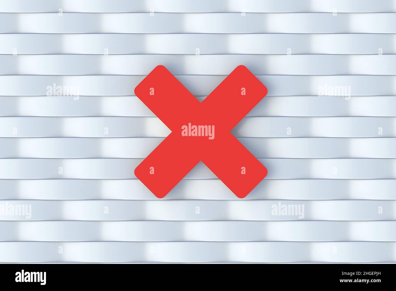 Simple shape of cross. Geometrical figure. Abstract background. 3d ...