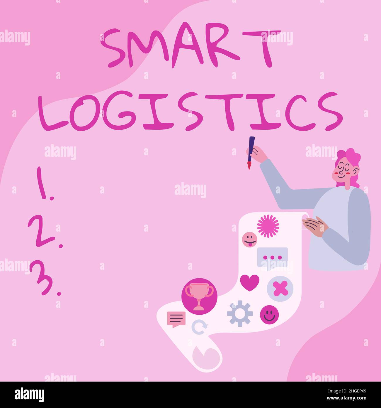 Conceptual caption Smart Logistics, Concept meaning integration of ...