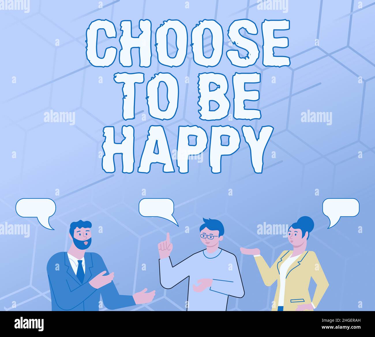 Sign displaying Choose To Be Happy, Word Written on light after the ...