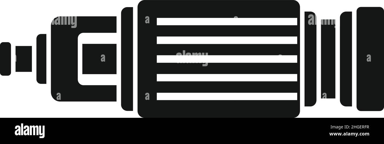 Motor pump icon simple vector. Engine system. Electric compressor Stock ...