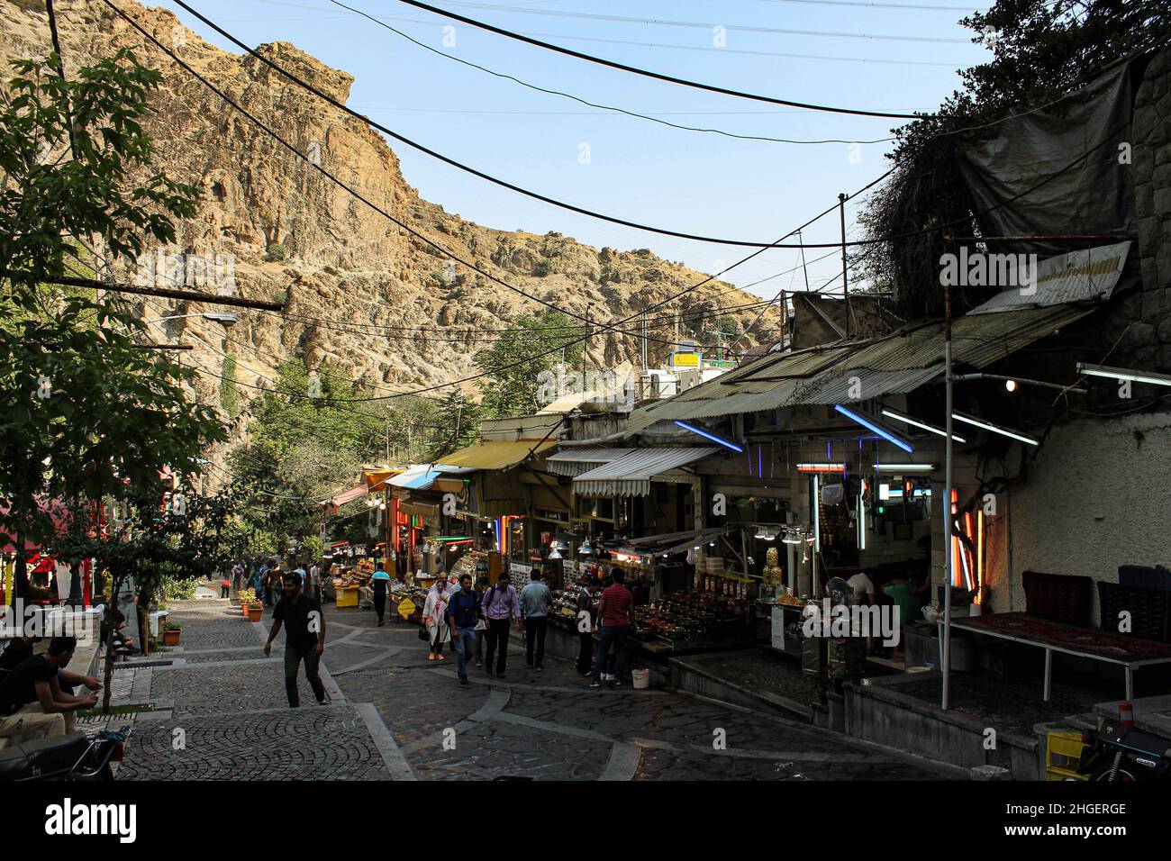 Masuleh village, Iran terraced into very steep hillsides Stock Photo ...