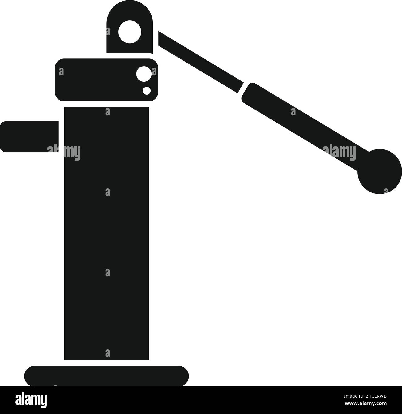 Station pump icon simple vector. Water system. Engine electric Stock ...