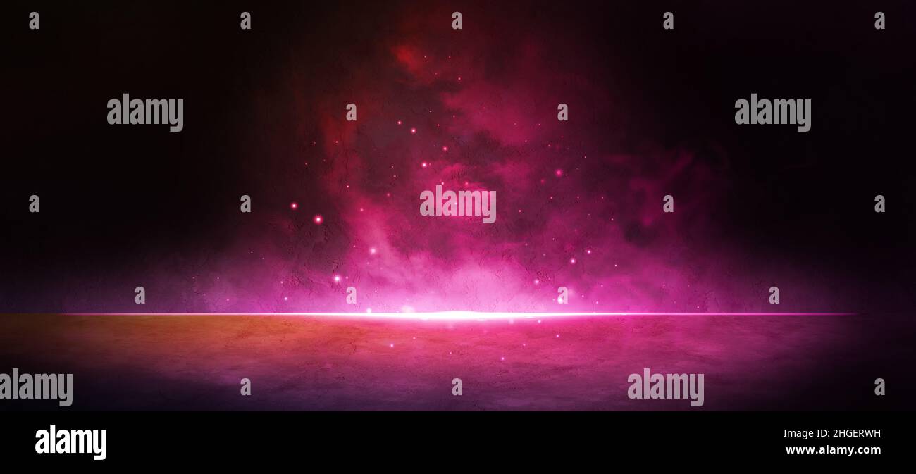 Fantasy Interior Wall And Floor Cinematic Lighting with Gray Colors ...