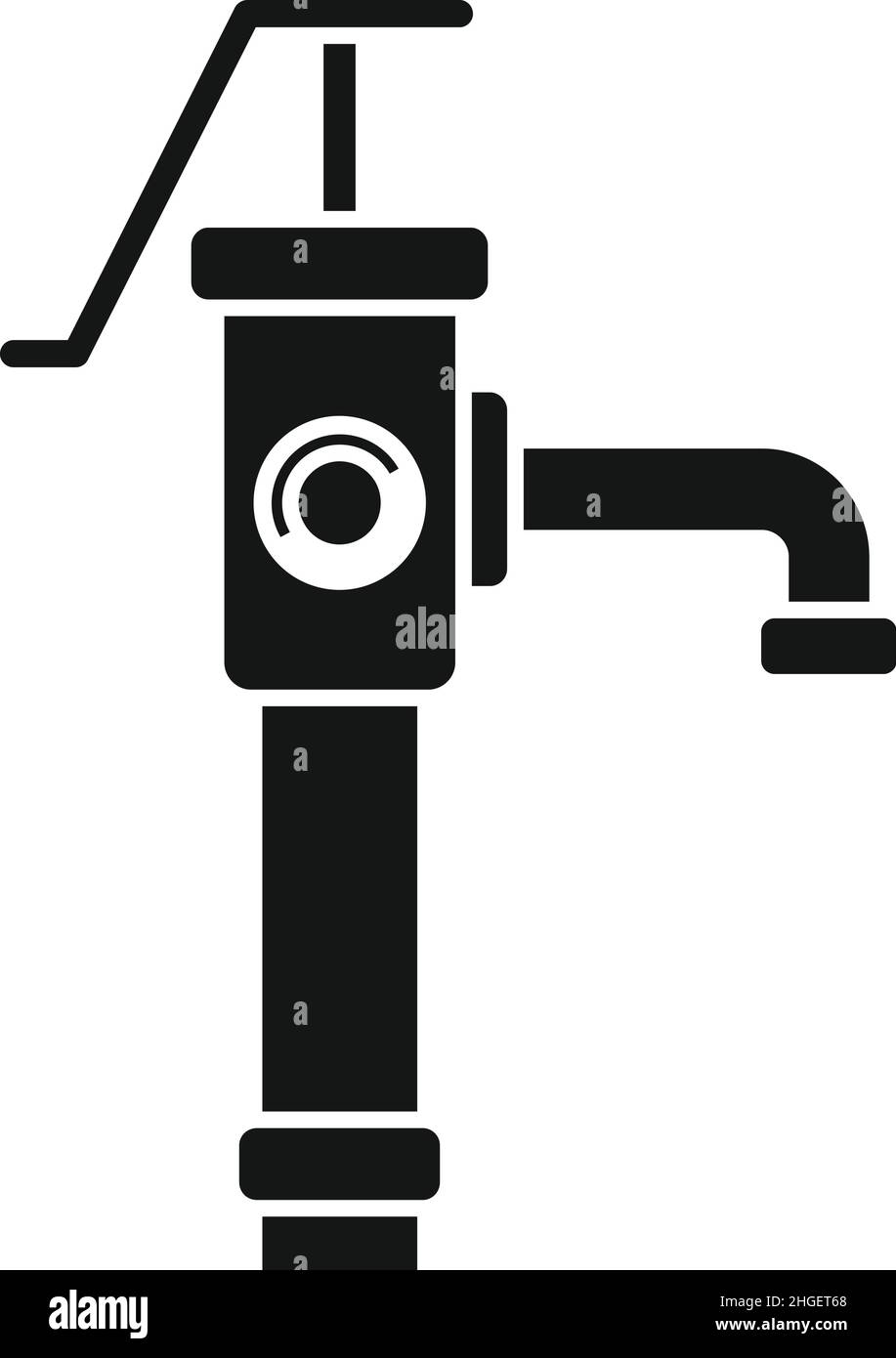 Water Pump Icon Water Pump Icon Vector Outline Illustration Stock