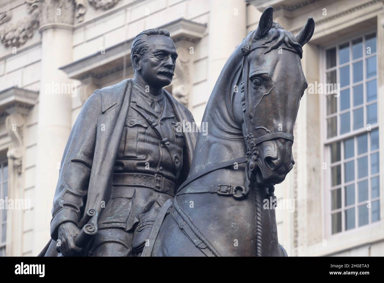 Statue of Field Marshal Douglas Haig (1861–1928), Whitehall, London, UK ...