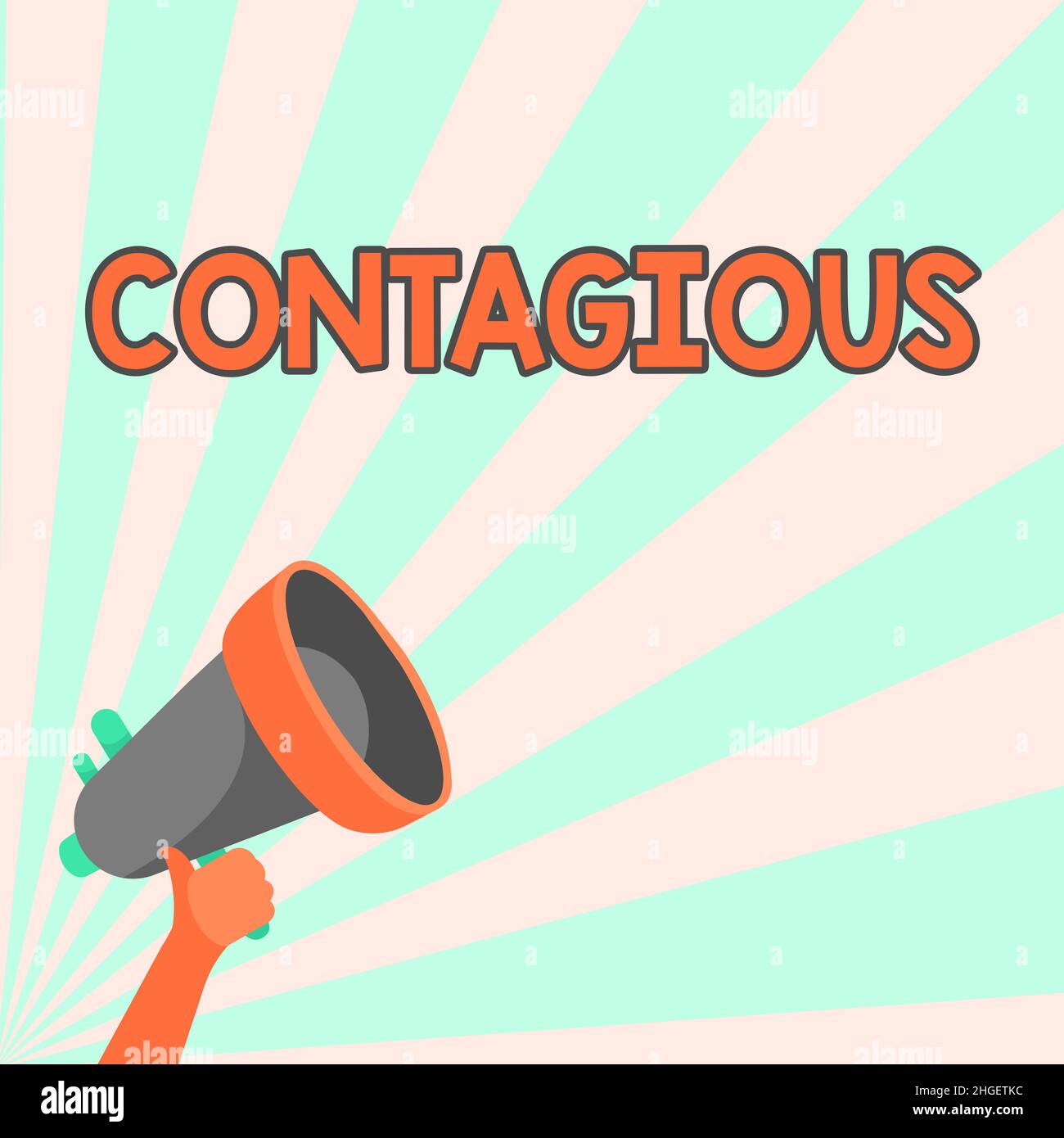 Text showing inspiration Contagious, Business idea transmissible by ...